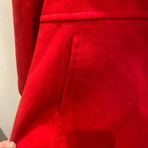 Jessica Simpson | Jackets & Coats | Jessica Simpson Red Peacoat | Poshmark